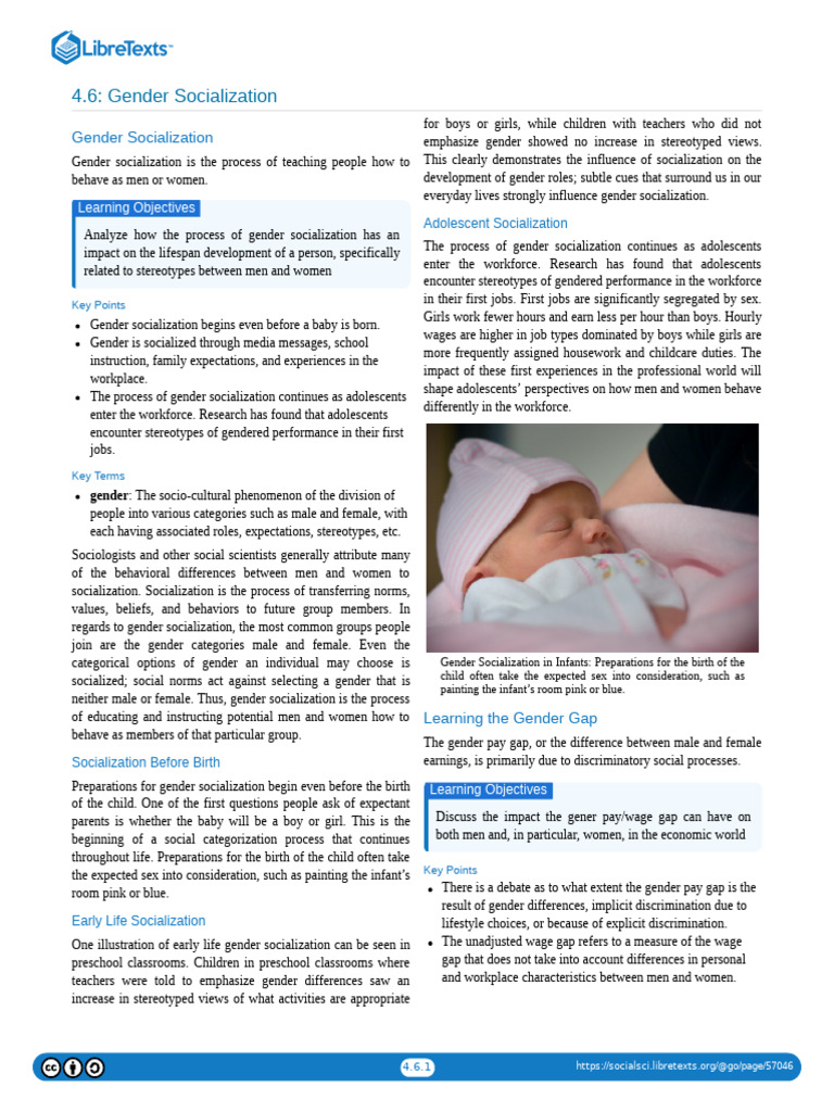 Readings On Gender - Socialization | PDF | Socialization | Gender