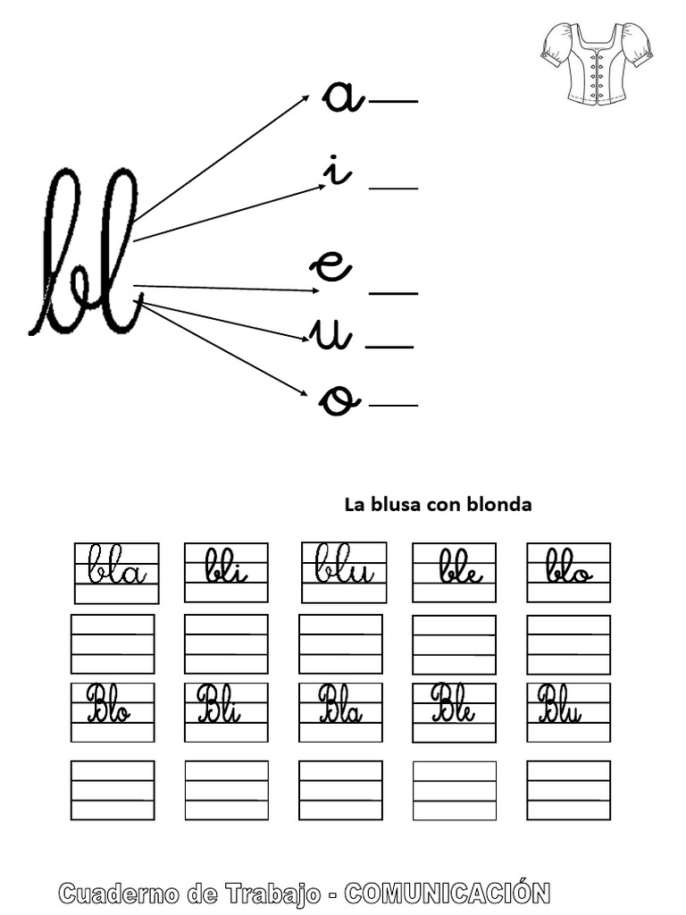 Ficha Silaba Bla - Ble | PDF