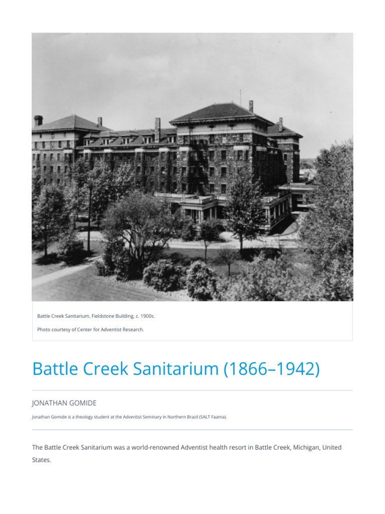 Adventist Health Reform Origins | PDF