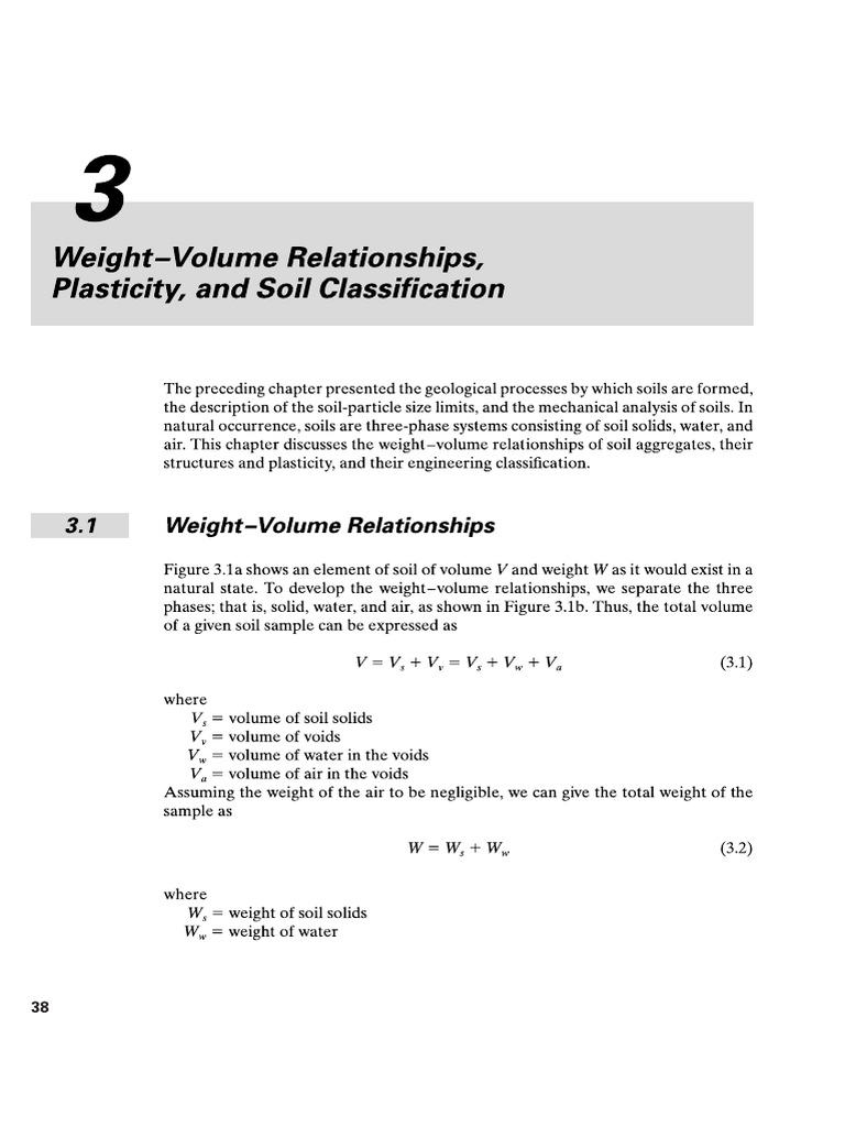 Weight-Volume Relationships | PDF