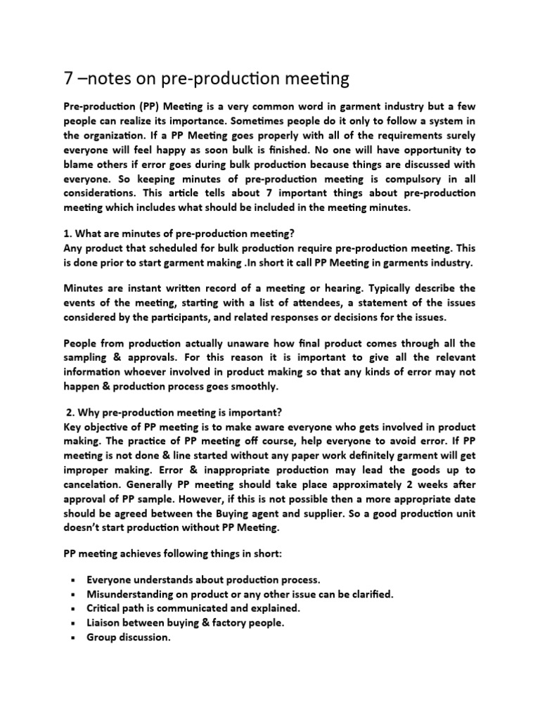 PP Meeting Note | PDF