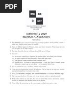 IMONST 2025 Sample Problems Guide | PDF | Numbers | Area