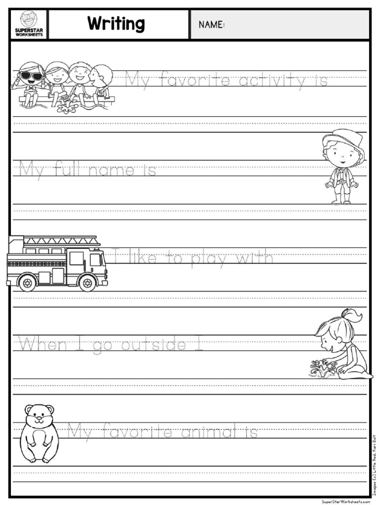 1 Writing Prompts Kindergarten Writing | PDF