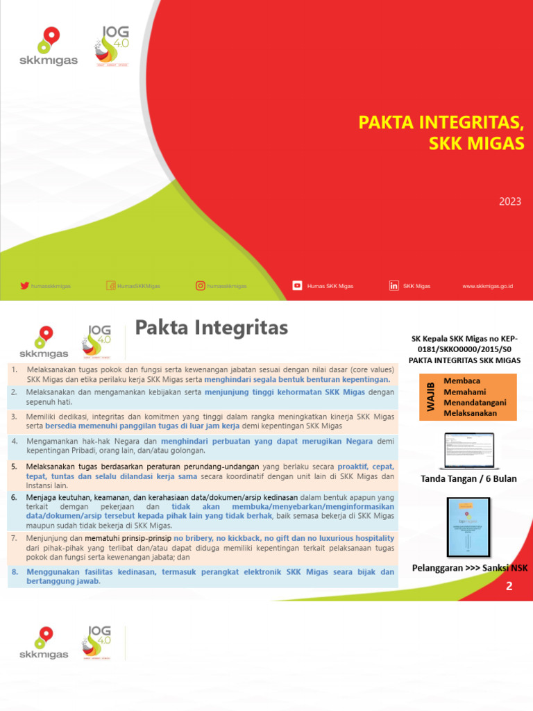 Pakta Integritas | PDF | Komputer