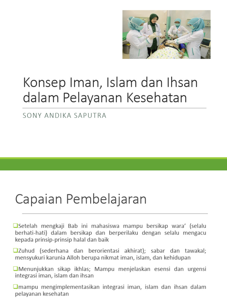 Konsep Iman, Islam, Ihsan (2nd MEETING) | PDF | Agama & Spiritualitas