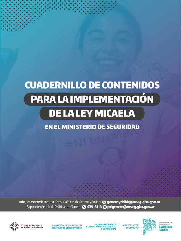 Cuadernillo de Contenidos Ley Micaela 2023 | PDF | Masculinidad | La violencia contra las mujeres