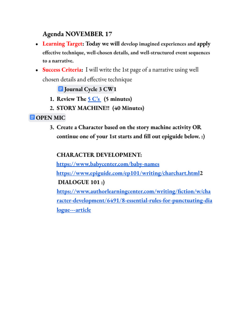 Story Machine Activity | PDF