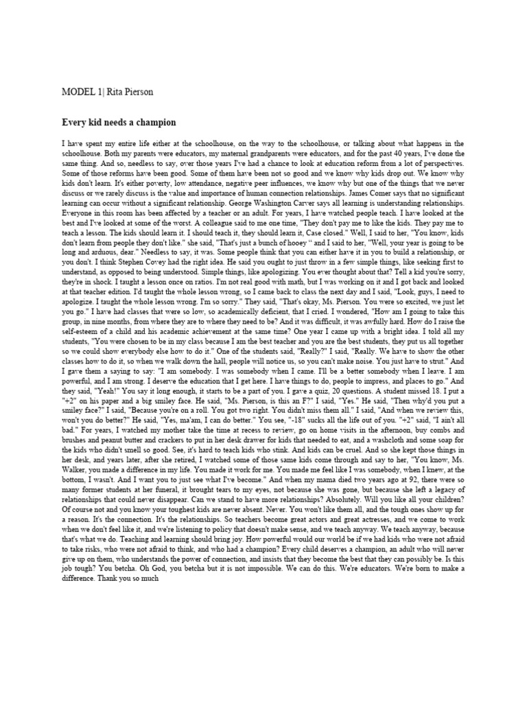 Model 1 | PDF | Grit (Personality Trait) | Knowledge