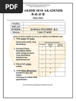 English Part 7 UASA | PDF | Healthy Diet | Nutrition