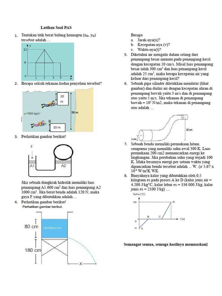 Latihan Soal PAS Sem 1 | PDF