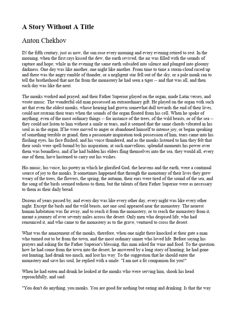 A Story Without A Title | PDF