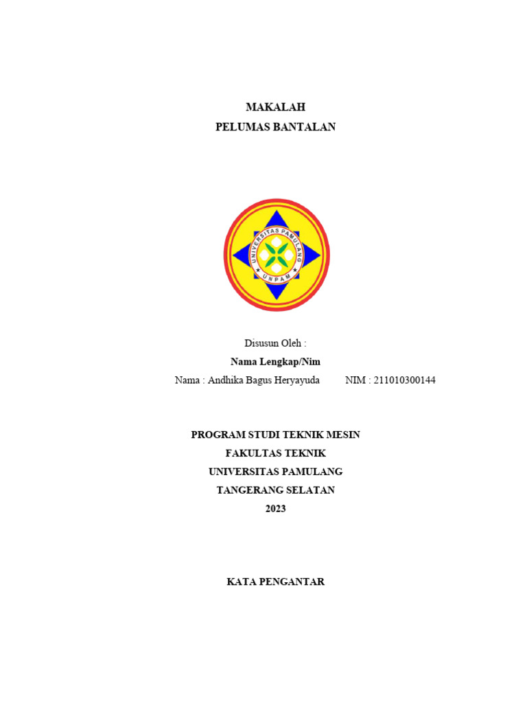 Template Penulisan Makalah 1 | PDF