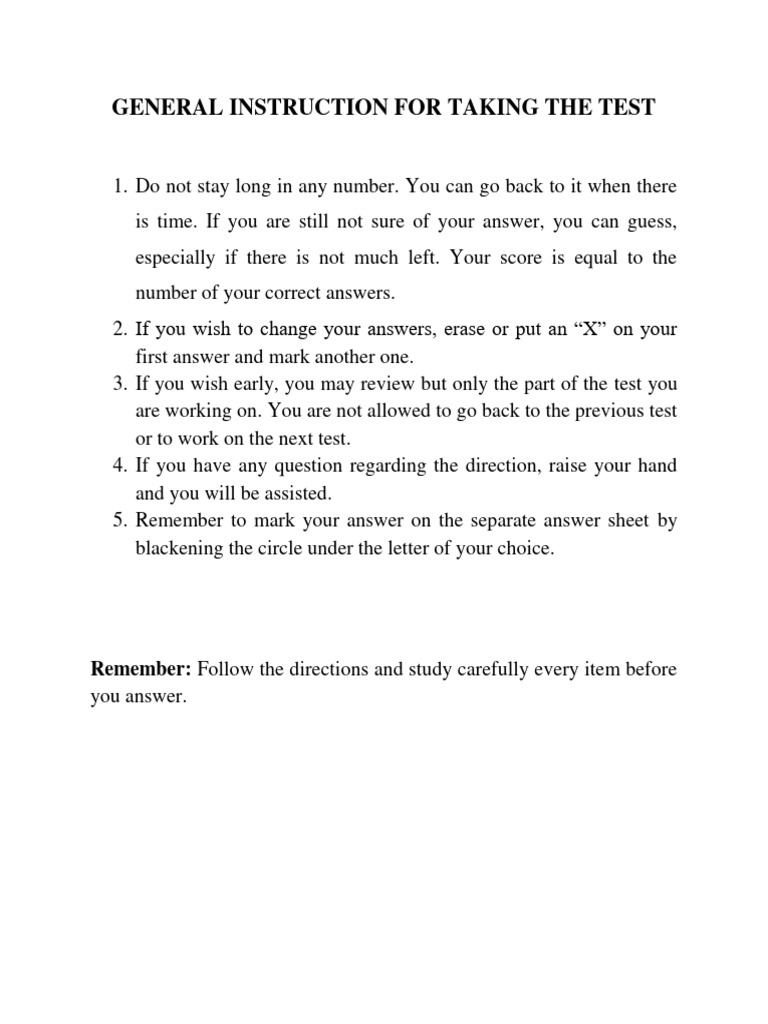 Intelligence Test Questionnaire | PDF | Speed