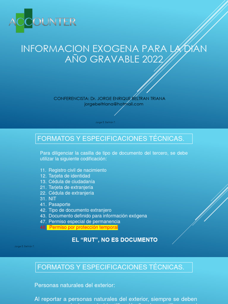 03.1 presentacion-exog-ag2022-Accounter-Retos | PDF | Estatuto de limitaciones | Pensión