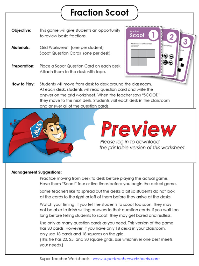 Scoot Fraction | PDF | Classroom
