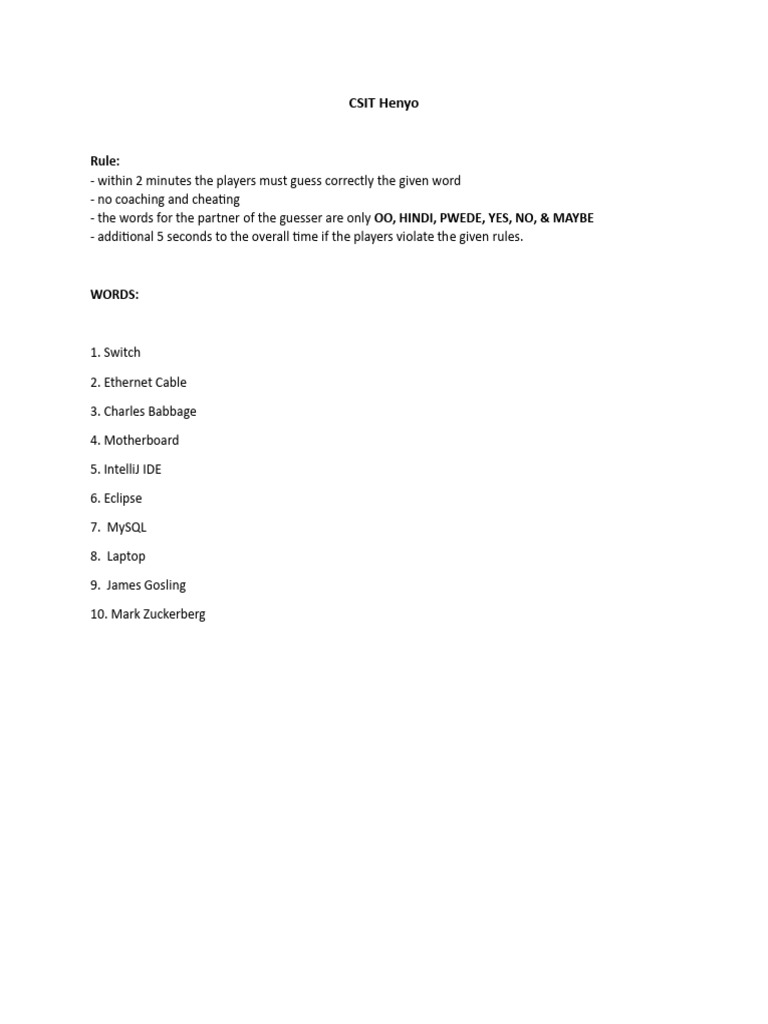 CSIT Henyo Quiz Bee | PDF | Databases | Regular Expression