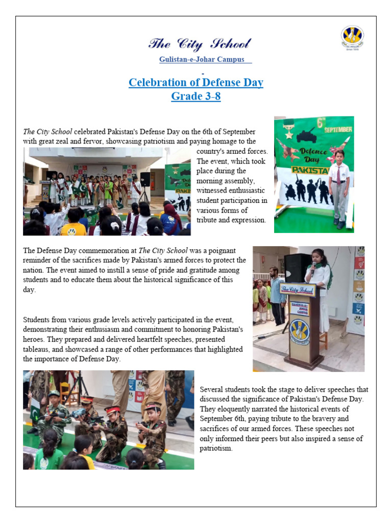 Celebration of Defense Day | PDF