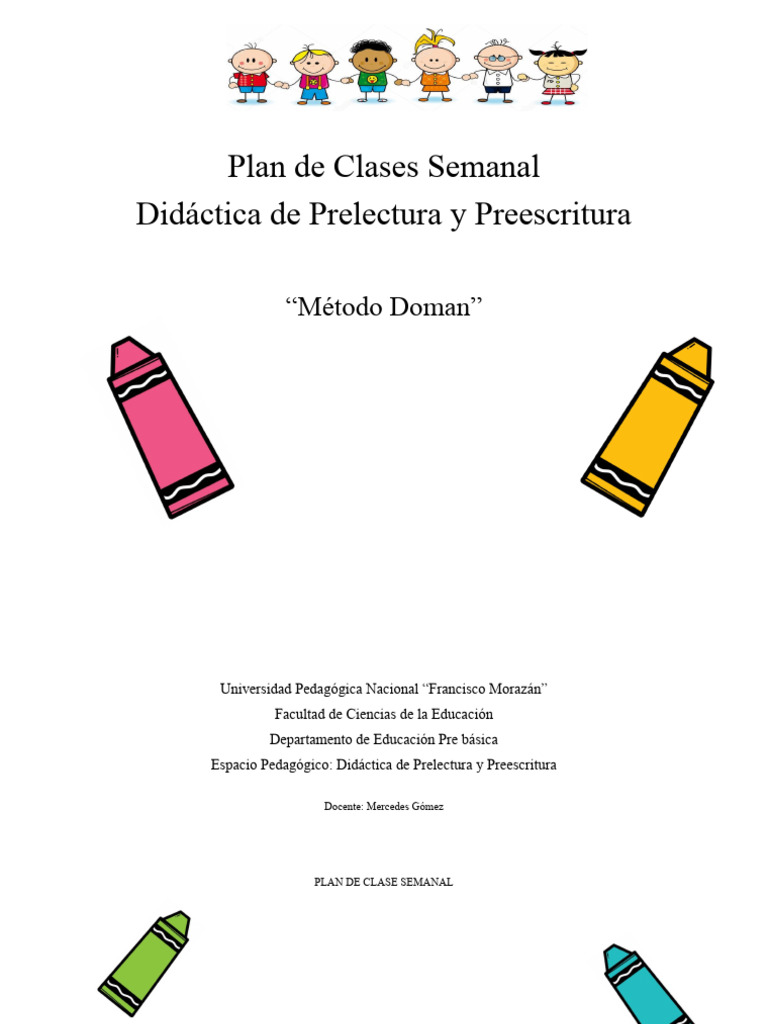 Plan de Clases: Vocal I en Preescolar | PDF | Vocal | Comunicación humana