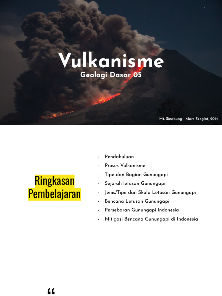 05 - Geologi Dasar (Vulkanisme) | PDF