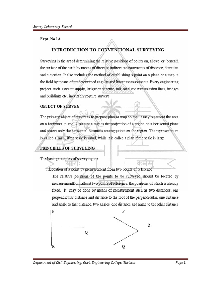 Survey Record Full Merged 1 &2 | PDF | Surveying | Compass