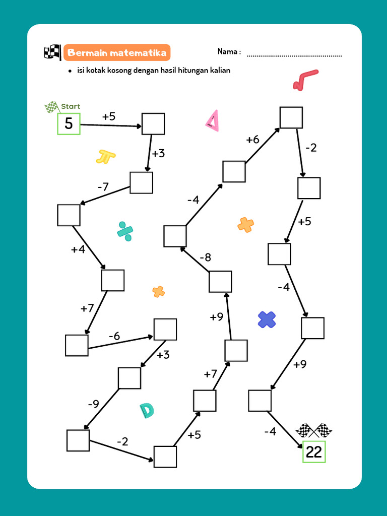 Step by Step Calculation Puzzle Worksheet Mathematics Activity Addition ...
