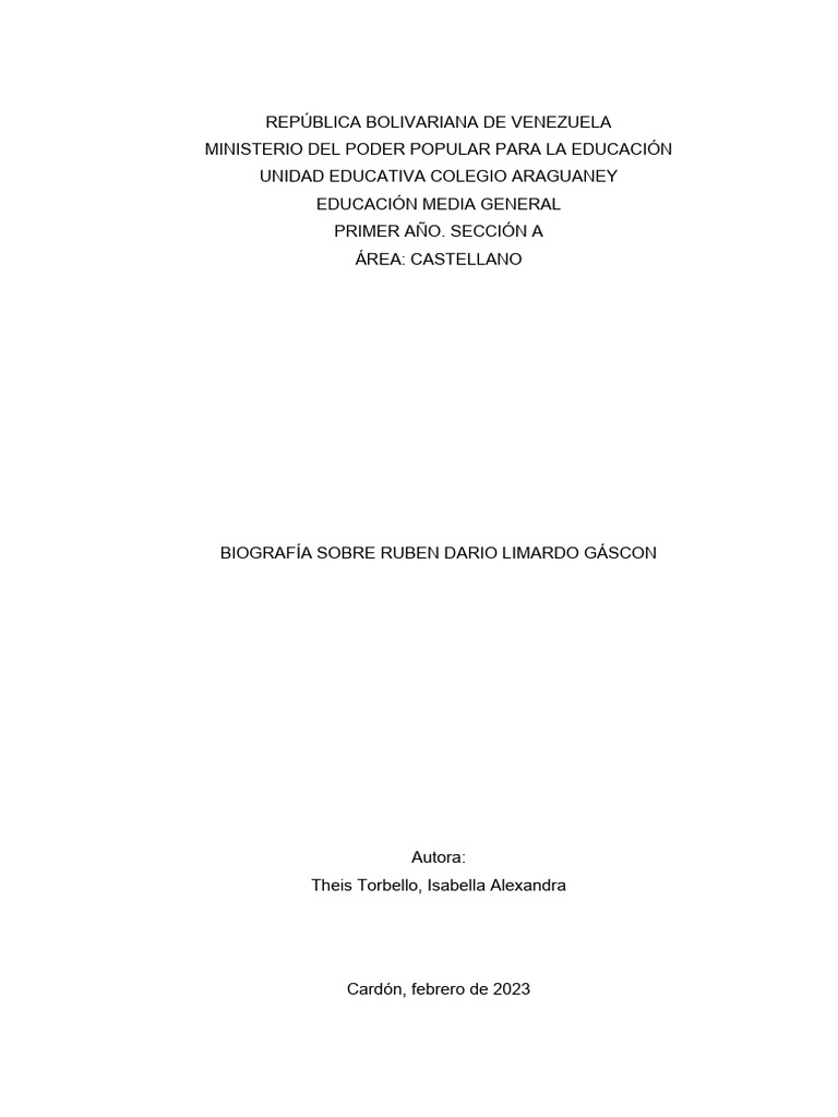 Biografía de Rubén Limardo Gascón | PDF | Esgrima | Venezuela
