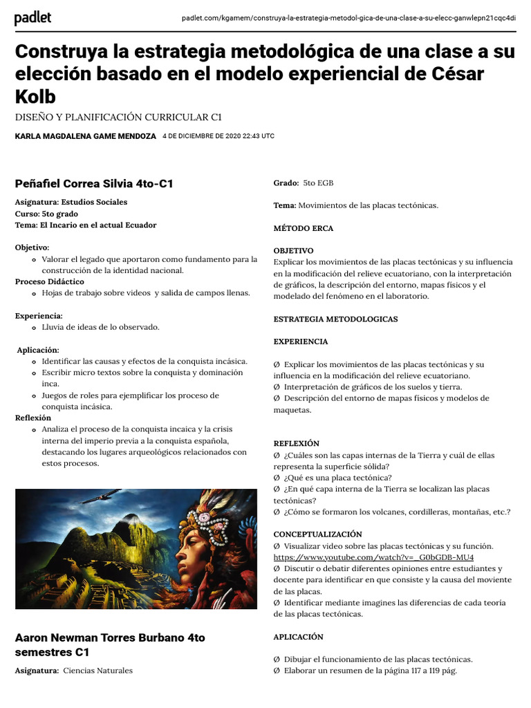 Padlet Ganwlepn21cqc4di PAO | Descargar gratis PDF | Suelo | Imperio Inca