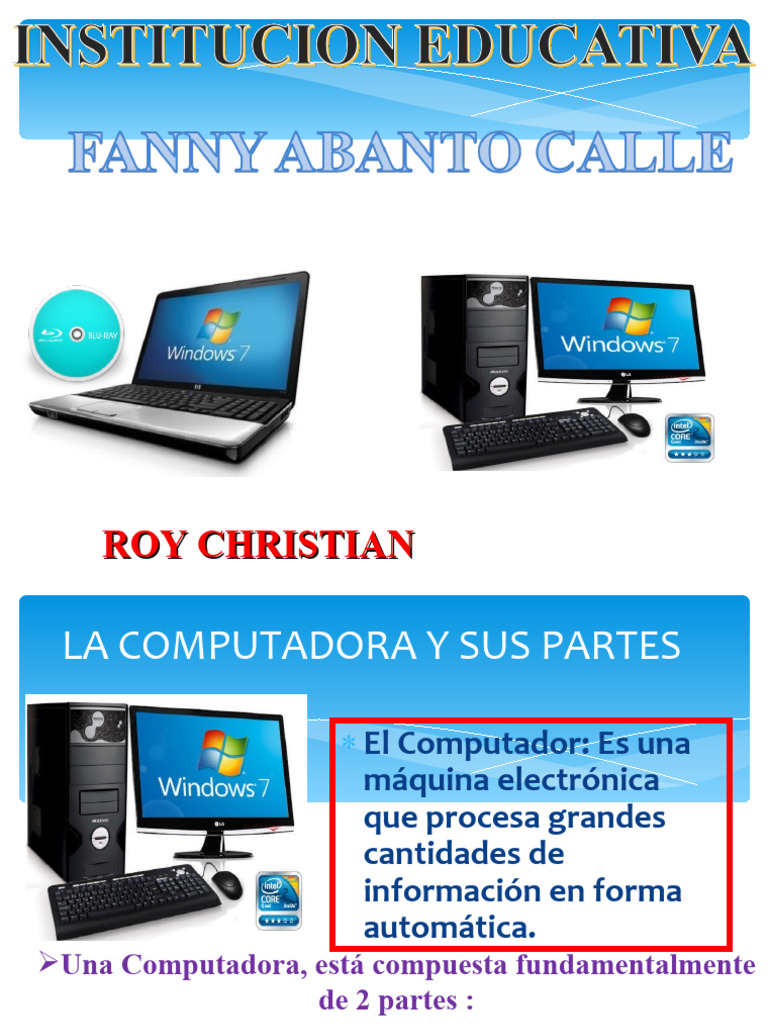 El Computador y Sus Partes Grado 4c2b0 | PDF | Hardware de la ...