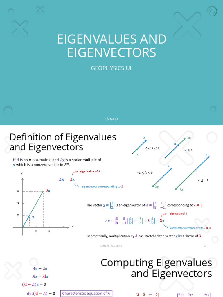 Understanding Eigenvalues and Eigenvectors | PDF | Eigenvalues And ...