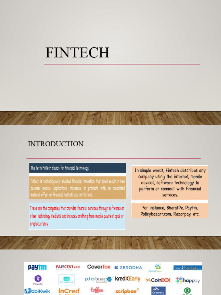 Fin Tech | PDF | Financial Inclusion | Banks