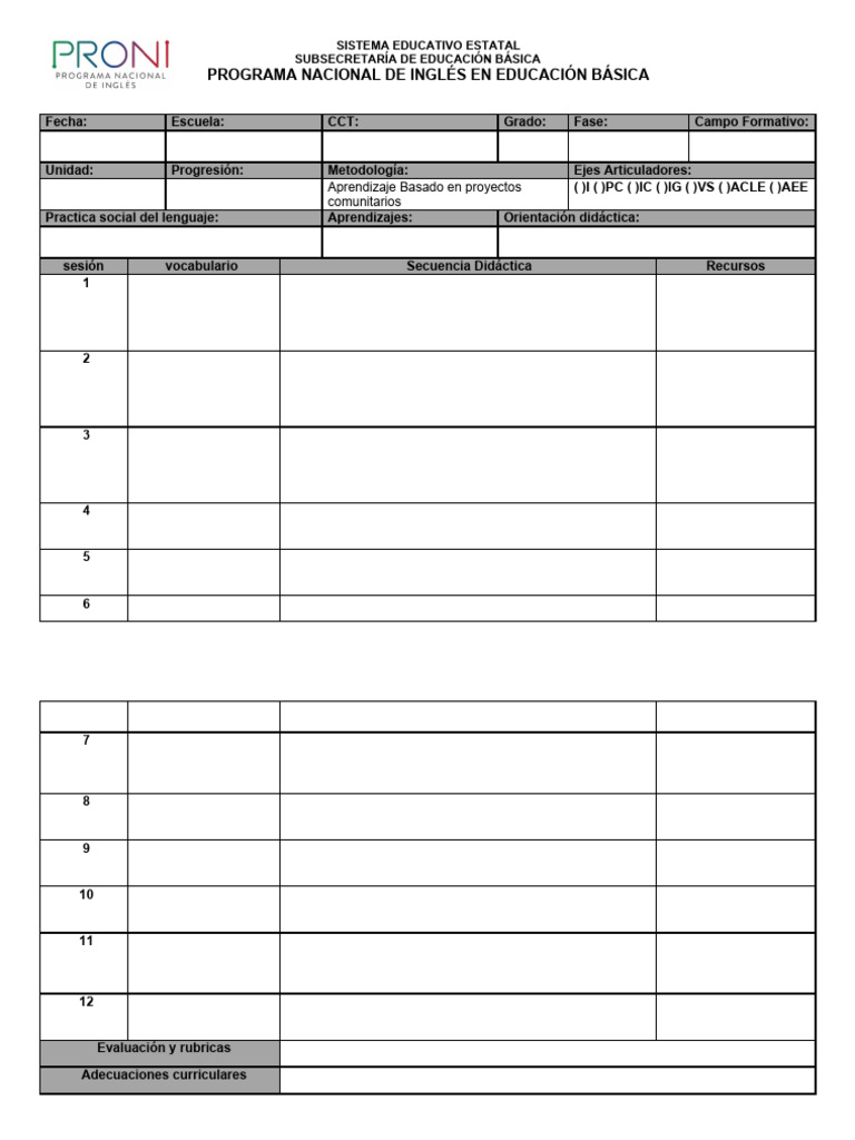 Planeacion Mensual Proni 2023 Nem | PDF | Crecimiento personal y profesional | Negocios