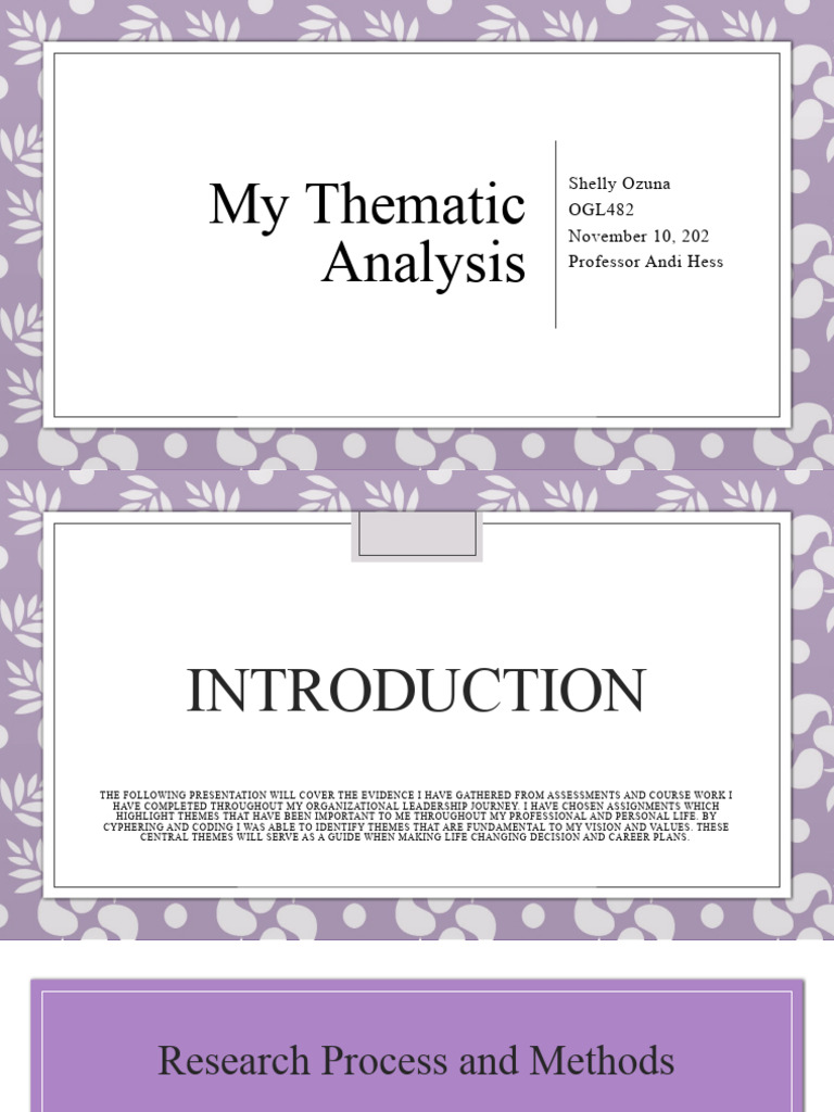 2 Thematic Analysis S | PDF | Leadership | Empathy