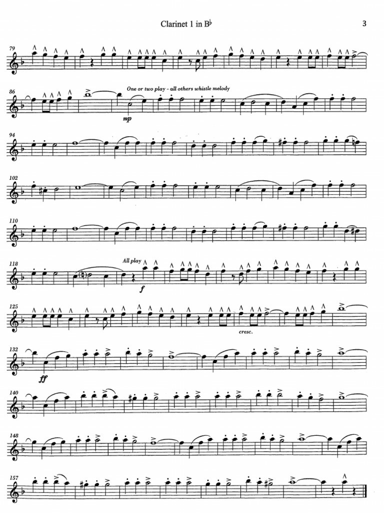 Cheerio March Clarinet Soli | PDF