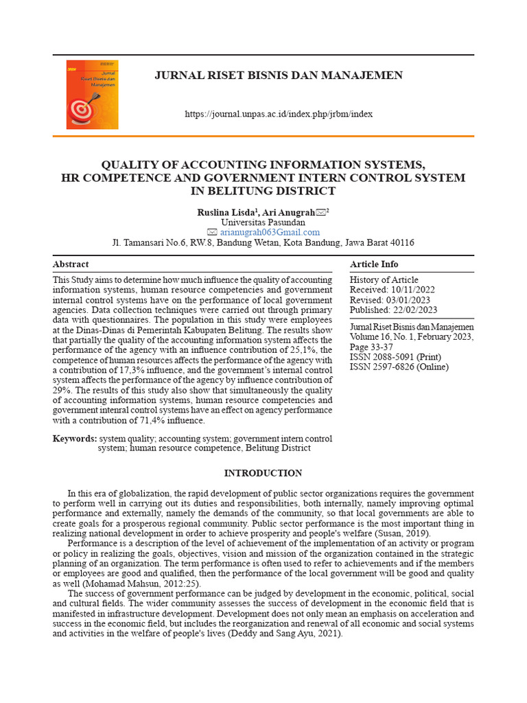 6454-Article Text-30141-2-10-20230327 | PDF | Coefficient Of Determination | System