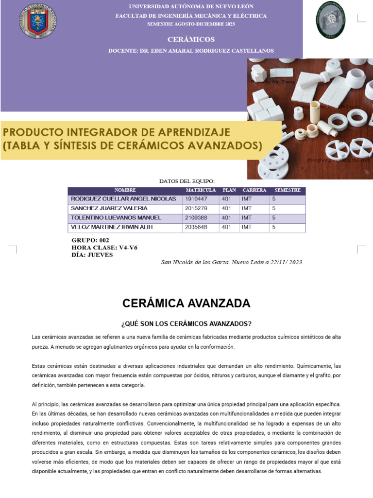 Actividad 4 Cerámicos | PDF | Cuarzo | Sinterización
