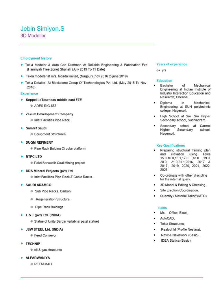 Jebin Simiyon - 3d Modeller | PDF