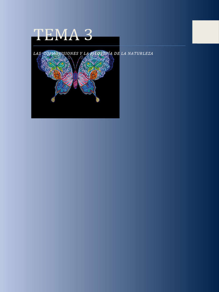 TEMA 3, 1 Bac LAS COSMOVISIONES Y LA FILOSOFÍA DE LA NATURALEZA | PDF | Universo | Mecánica cuántica