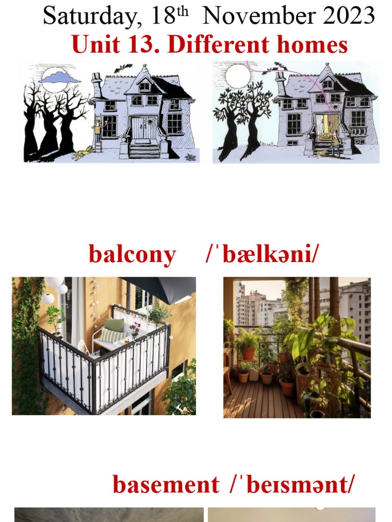 Unit 13. Different Homes | PDF