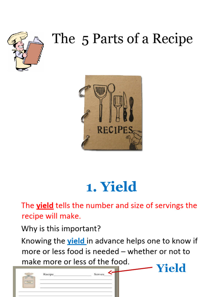 The 5 Parts of A Recipe-Thayer | PDF | Muffin | Foods