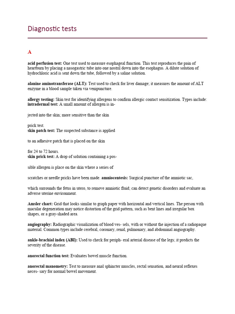 NAC-Diagnostic Tests | PDF | Magnetic Resonance Imaging | Ct Scan
