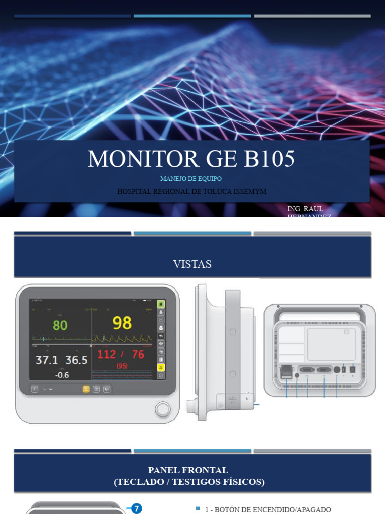 Monitor b105 | PDF | Presión sanguínea | Electrocardiografia