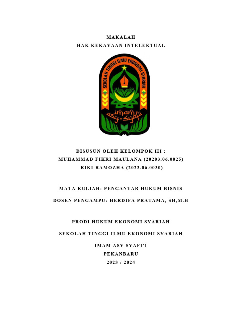 Tugas Makalah PHB Kel, IV | PDF