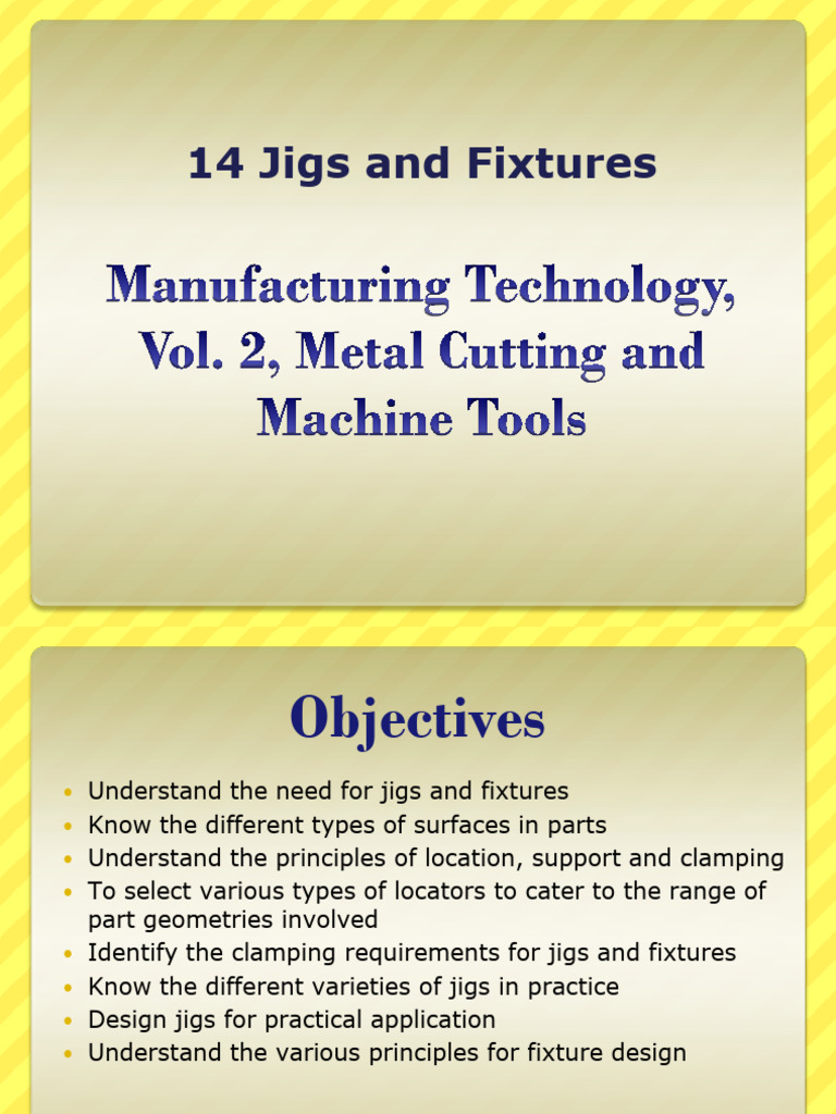 Jigs and Fixtures | PDF | Machining | Machine Tool