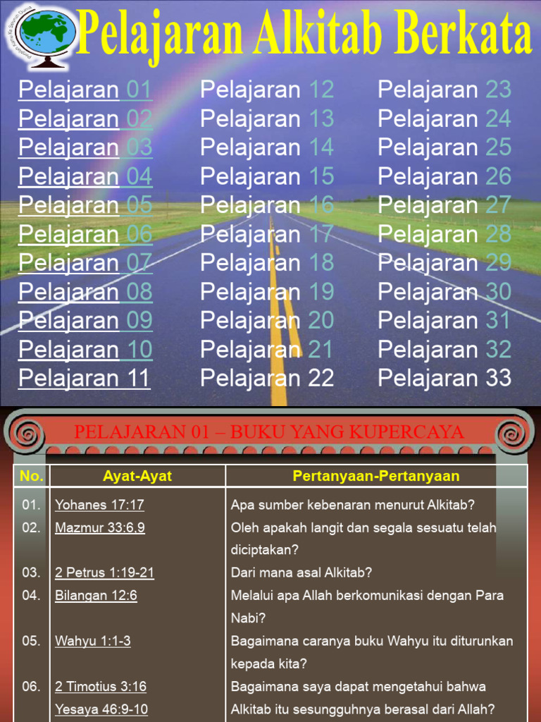 Pelajaran Alkitab Berkata | PDF
