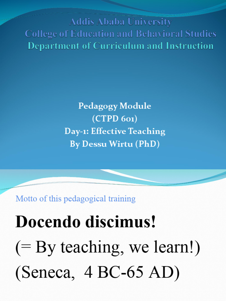 Day-1 Pedagogy Final | Download Free PDF | Pedagogy | Learning