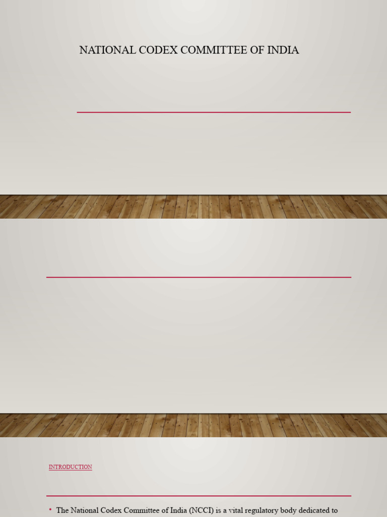 National Codex Committee of India | PDF | Food Safety | Food Industry