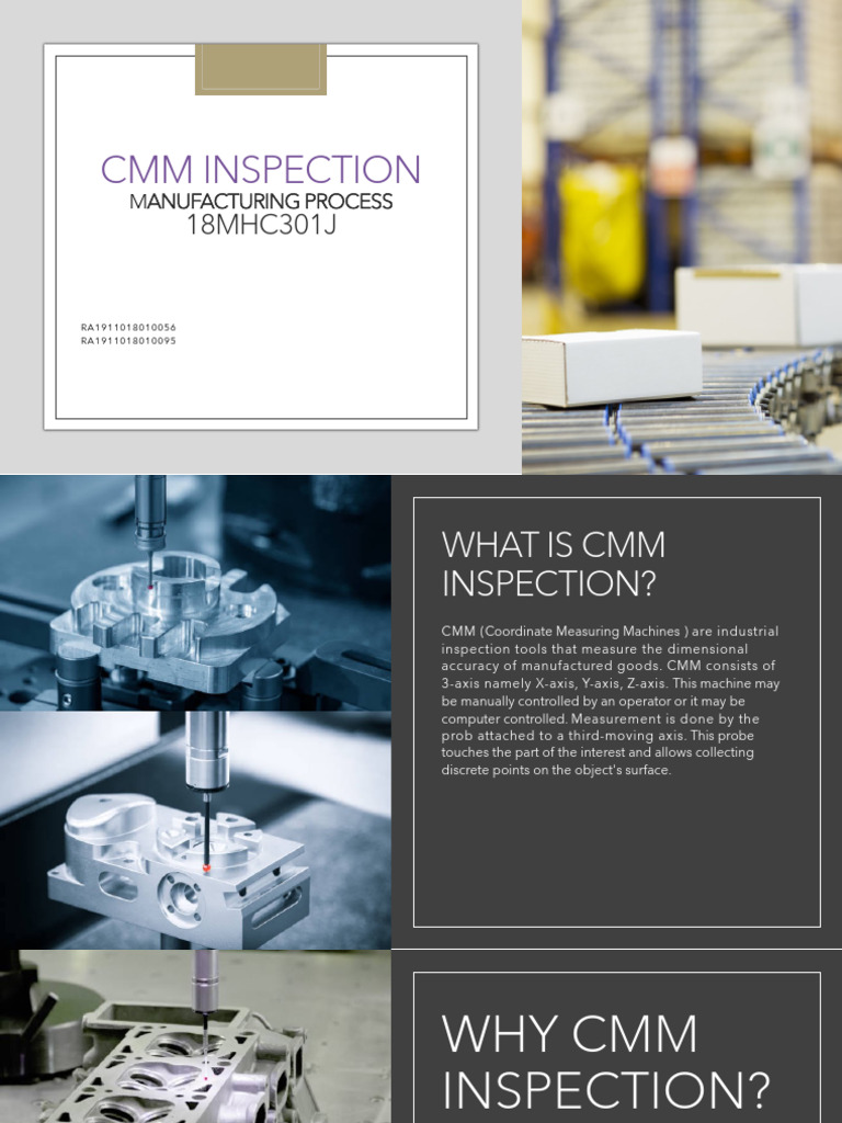 Manufacturing Process CMM | PDF | Equipment | Tools