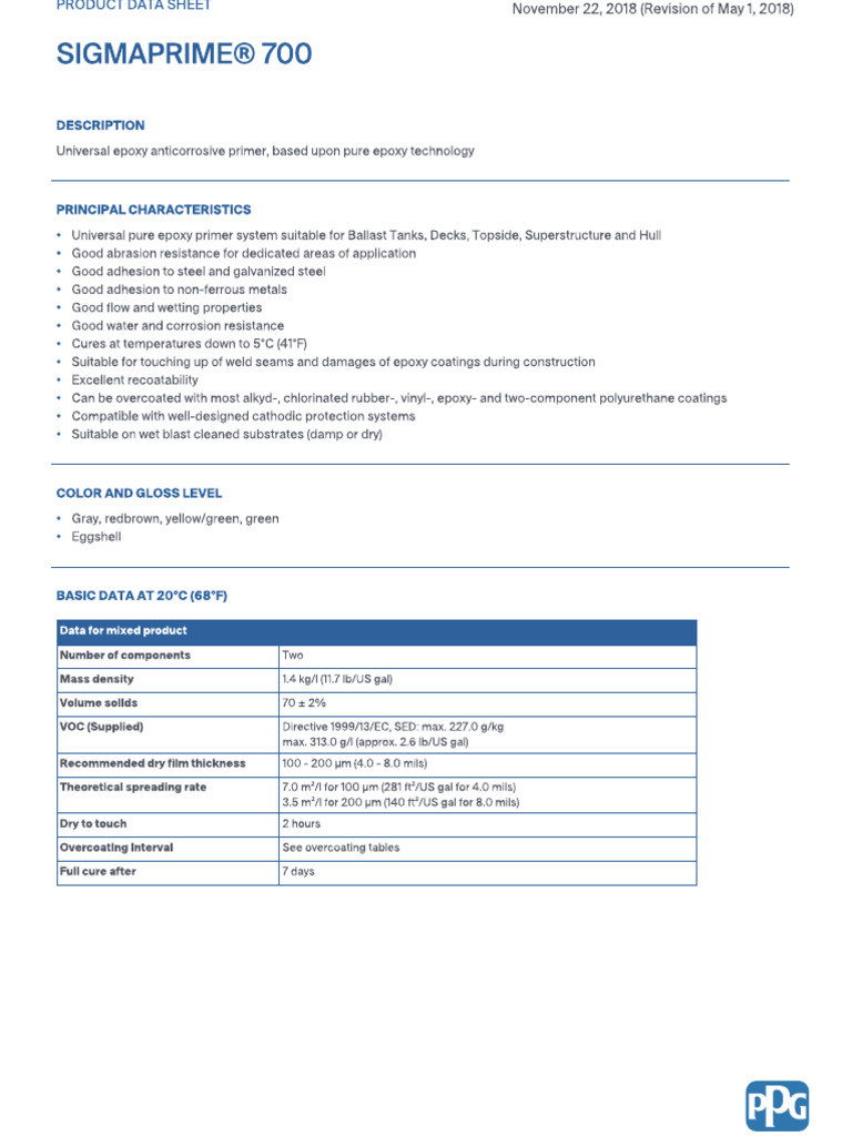 Sigma Prime-700 | PDF