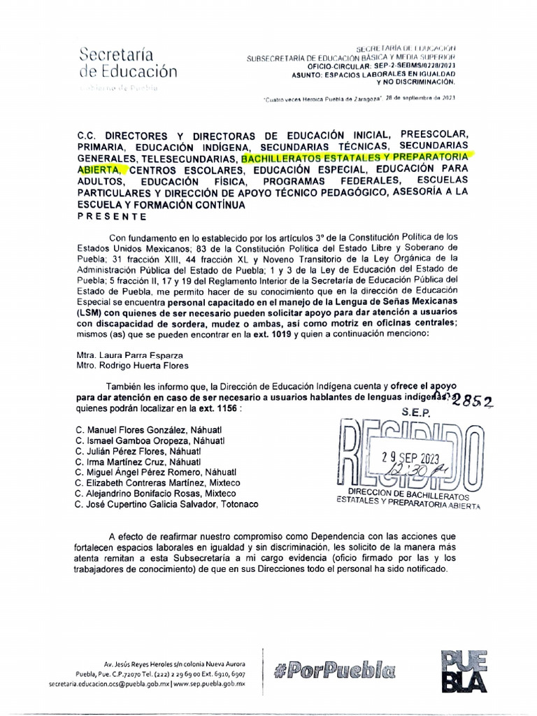 Difusión Circular 228 | PDF | Educación de la primera infancia | Náhuatl