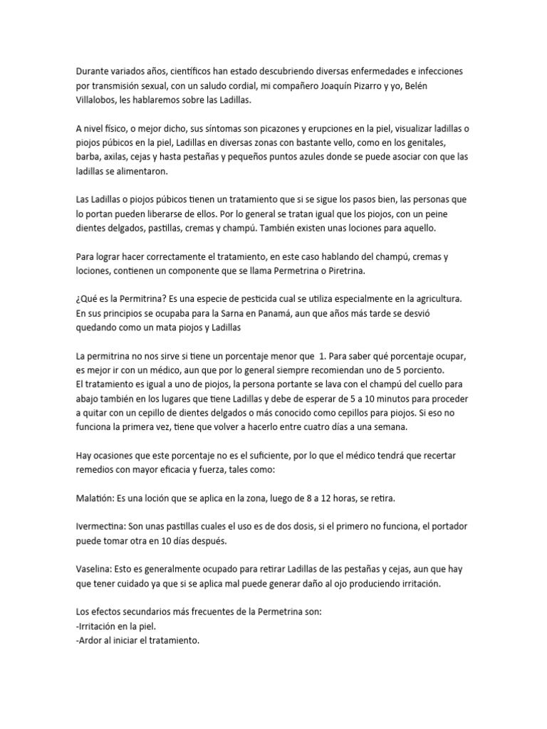 Ladillas 1 | PDF | Medicina CLINICA | Epidemiología